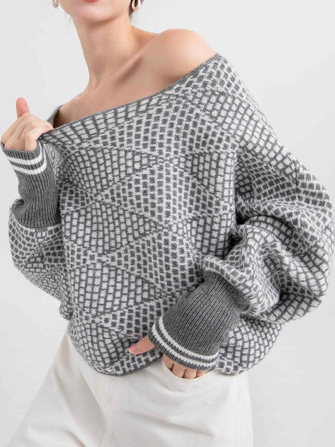 Wool-Blend Off Shoulder Sweater | COMMENSE